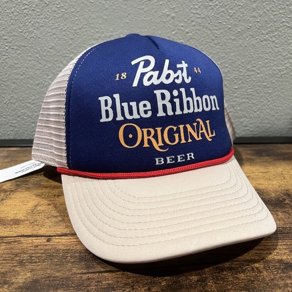 Accessories | Pabst Blue Ribbon Beer Pbr Vintage Mens Trucker Snapback ...
